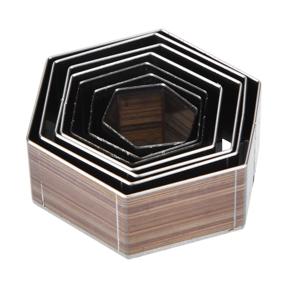 Шестигранные формы для резки кожи, набор штампов 7 шт. 20-50 мм для кожевенного дела, кожевенного дела своими руками, крафта, изготовления изделий из кожи, аксессуаров