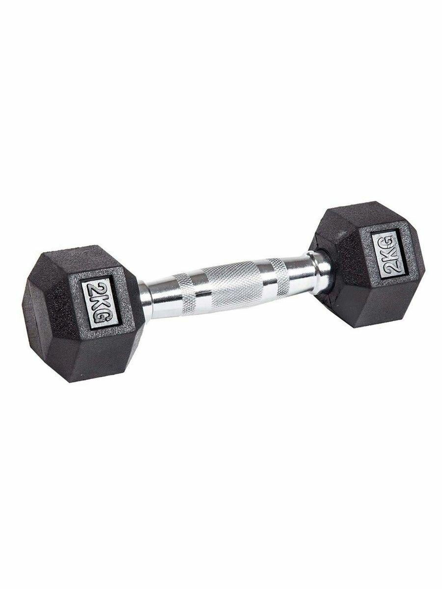 Гантели гексагональные обрезиненные Fitnessport 6 кг (2x3 кг)