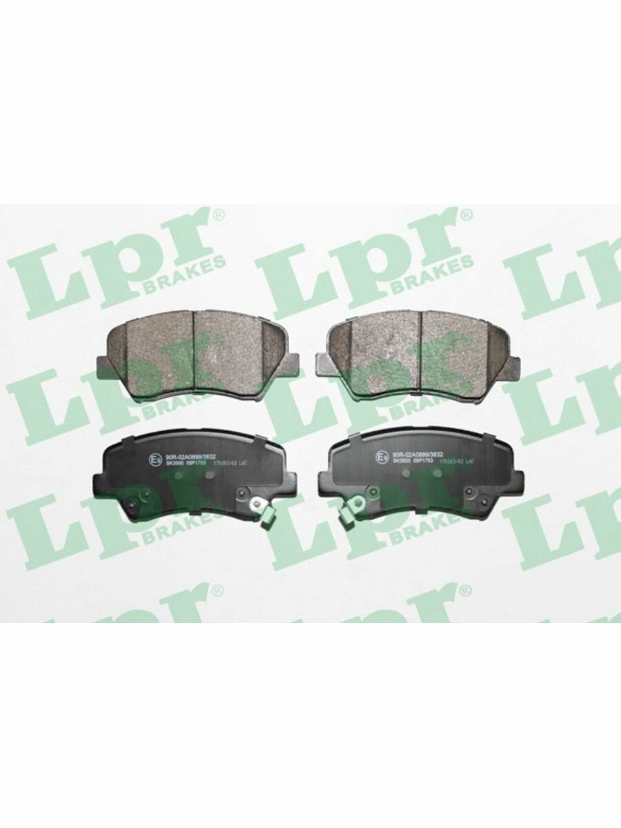 Колодки тормозные дисковые передние для а/м HYUNDAI Veloster, i30; KIA ceed, LPR 05P1753