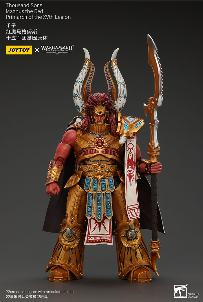 Фигурка JOYTOY Warhammer 40000 Thousand sons Magnus the Red Primarch of the XVth Legion