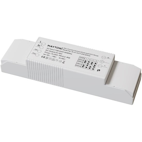 Блок питания Maytoni Technical Dali 23-40V 15-20W IP20 0,35-0,5A PSL-DL40-3CCT-350-500mA
