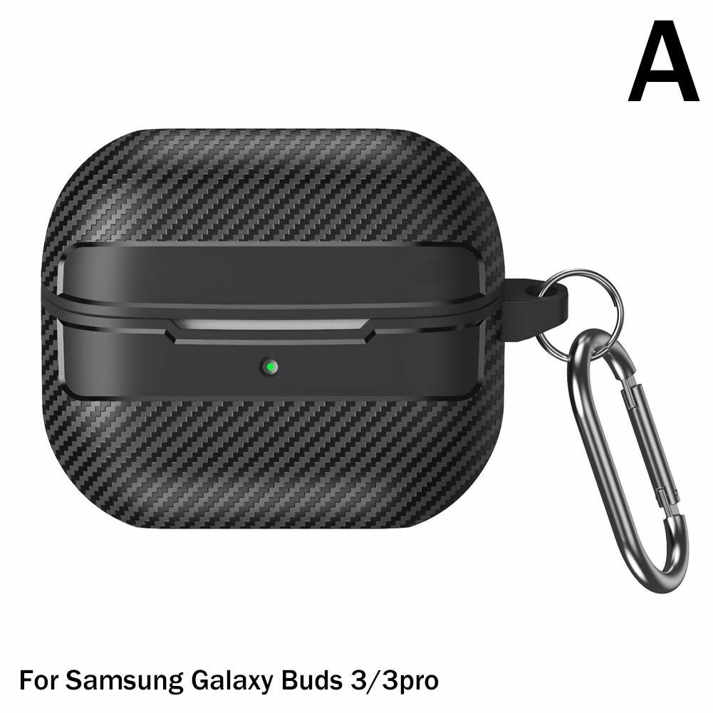 Чехол для наушников Bluetooth из углеродного волокна для Samsung Galaxy Buds3/3pro