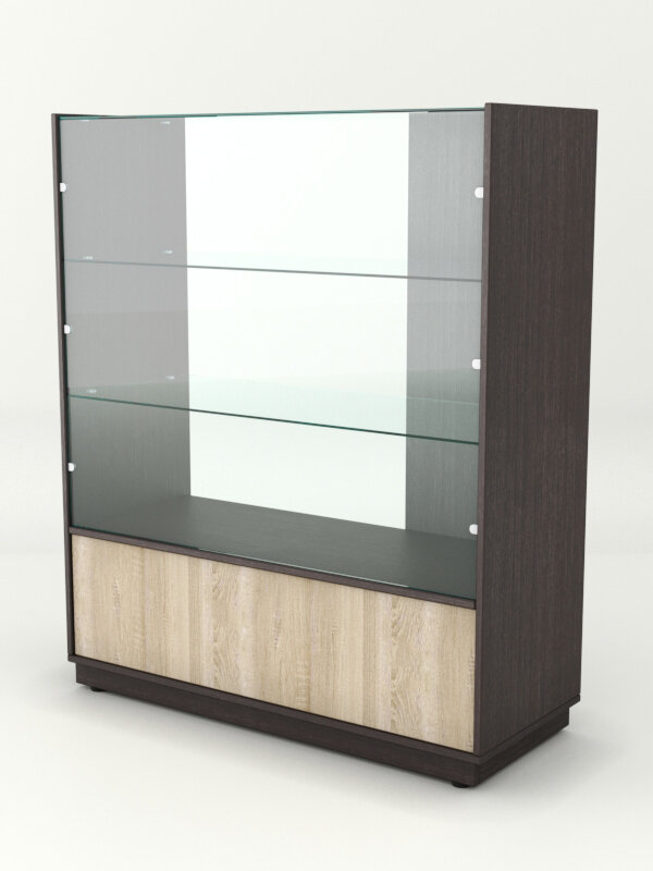 Прилавок для чая и кофе "арабика" №2 правосторонний, Дуб Венге+Сонома