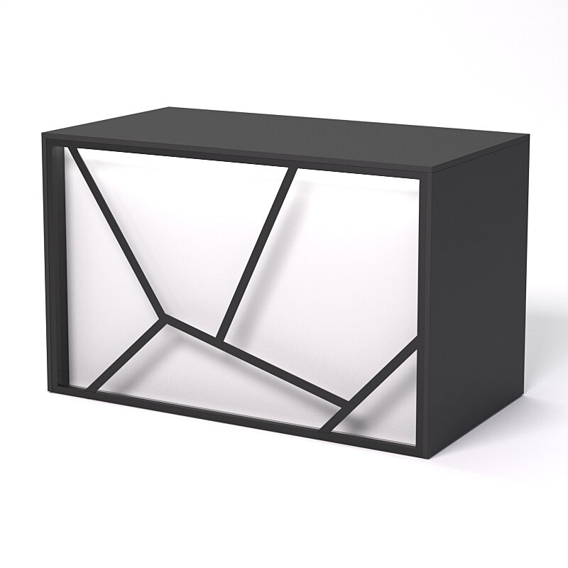 Стол руководителя №10, Черный и Белый. Производитель товара - компания Westcom.