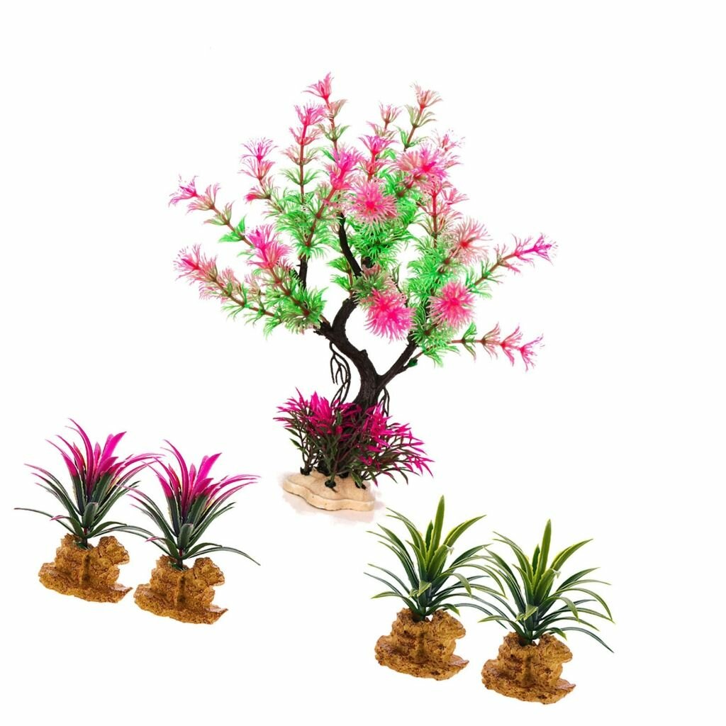 Аквариумные декорации, Имитация мха, дерева, комбинации воды, ландшафтного оформления аквариума для рыб -второй тип