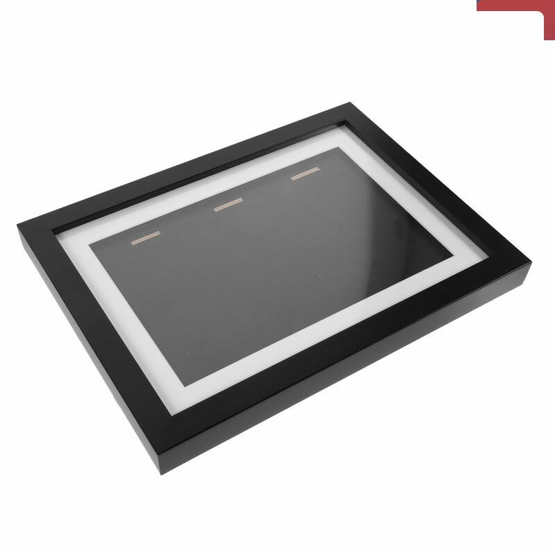 Black Awards Медали Держатель Дисплей Значок Чехол Коробка Прямоугольник 33.00X24.50X3.00CM