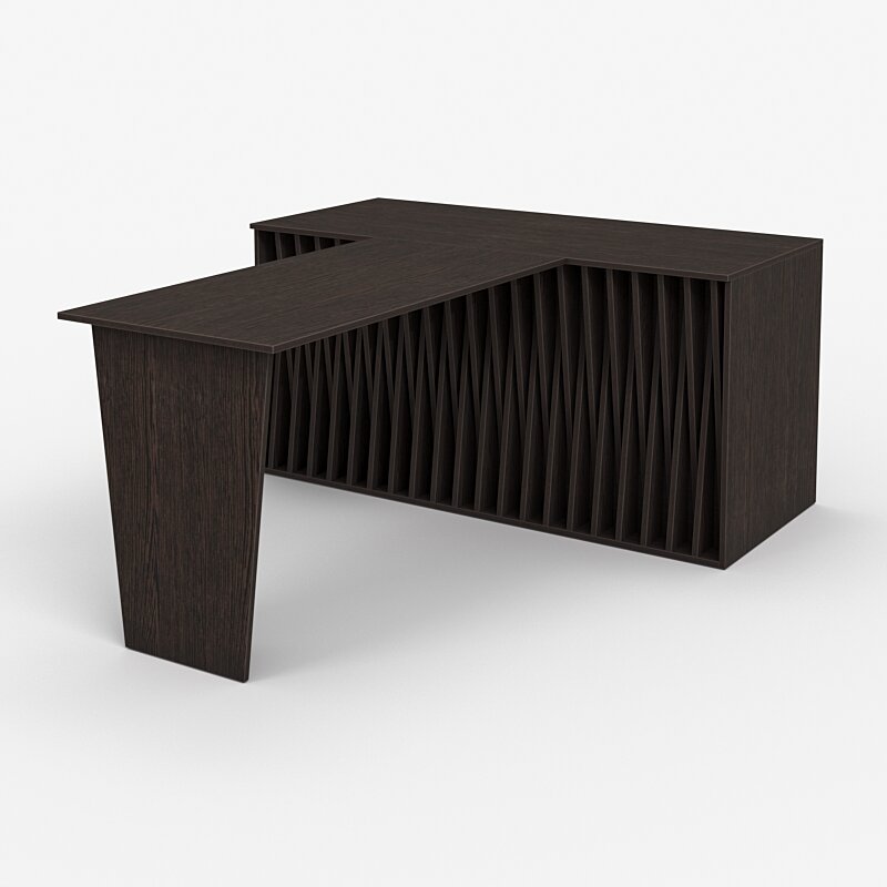 Стол руководителя №9 с приставкой брифингом, Дуб Венге. Производитель товара - компания Westcom.