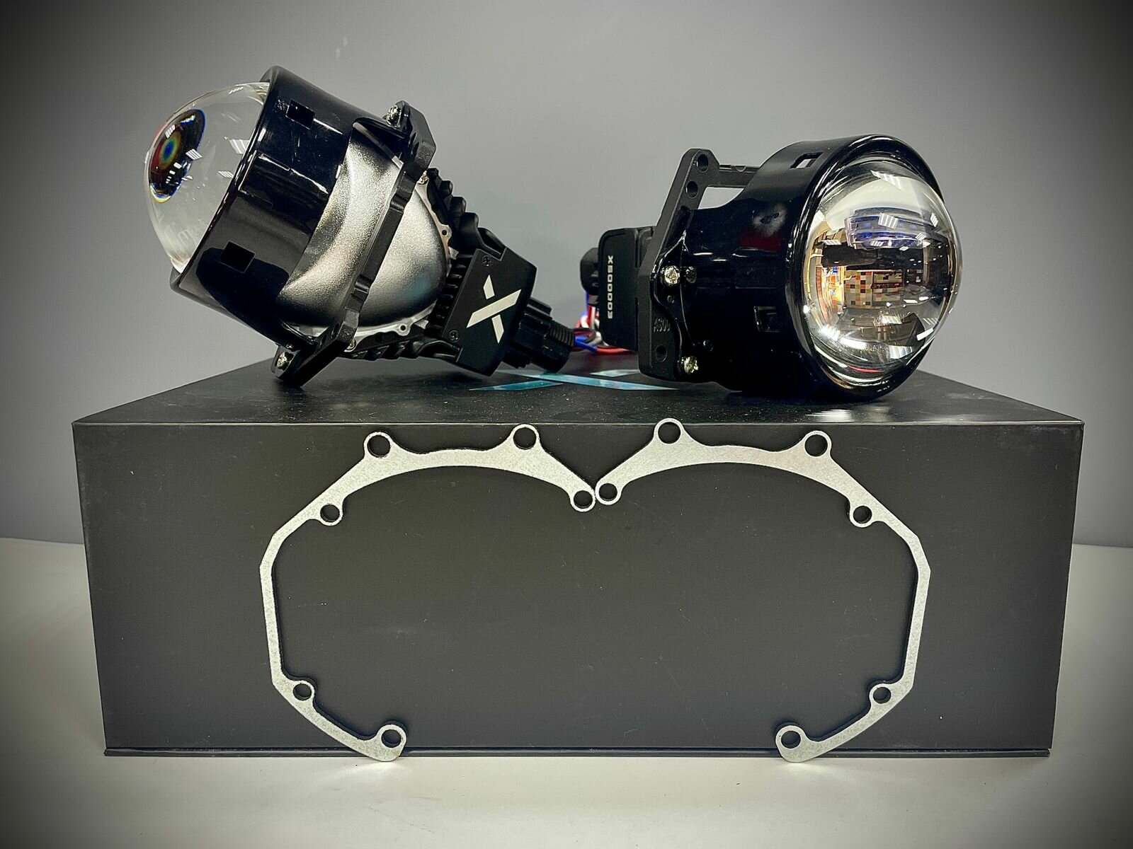 Би лед линзы для Mazda CX-7 2006-2012 BI-LED Dixel YH3 5000K Холодный