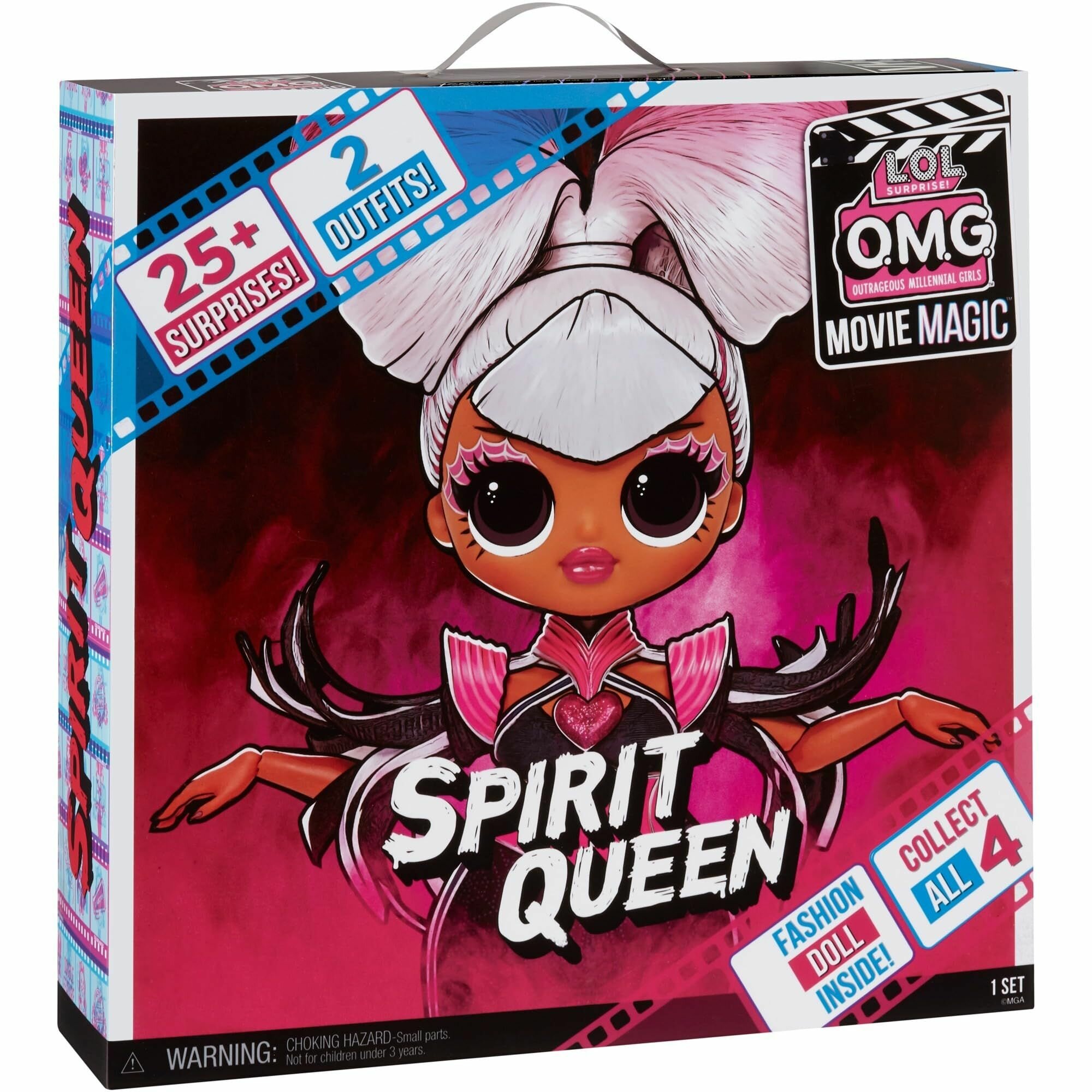 MGA LOL Surprise OMG Movie Magic Spirit Queen / Детская модная кукла с 25 сюрпризами, кукла лол большая оригинал