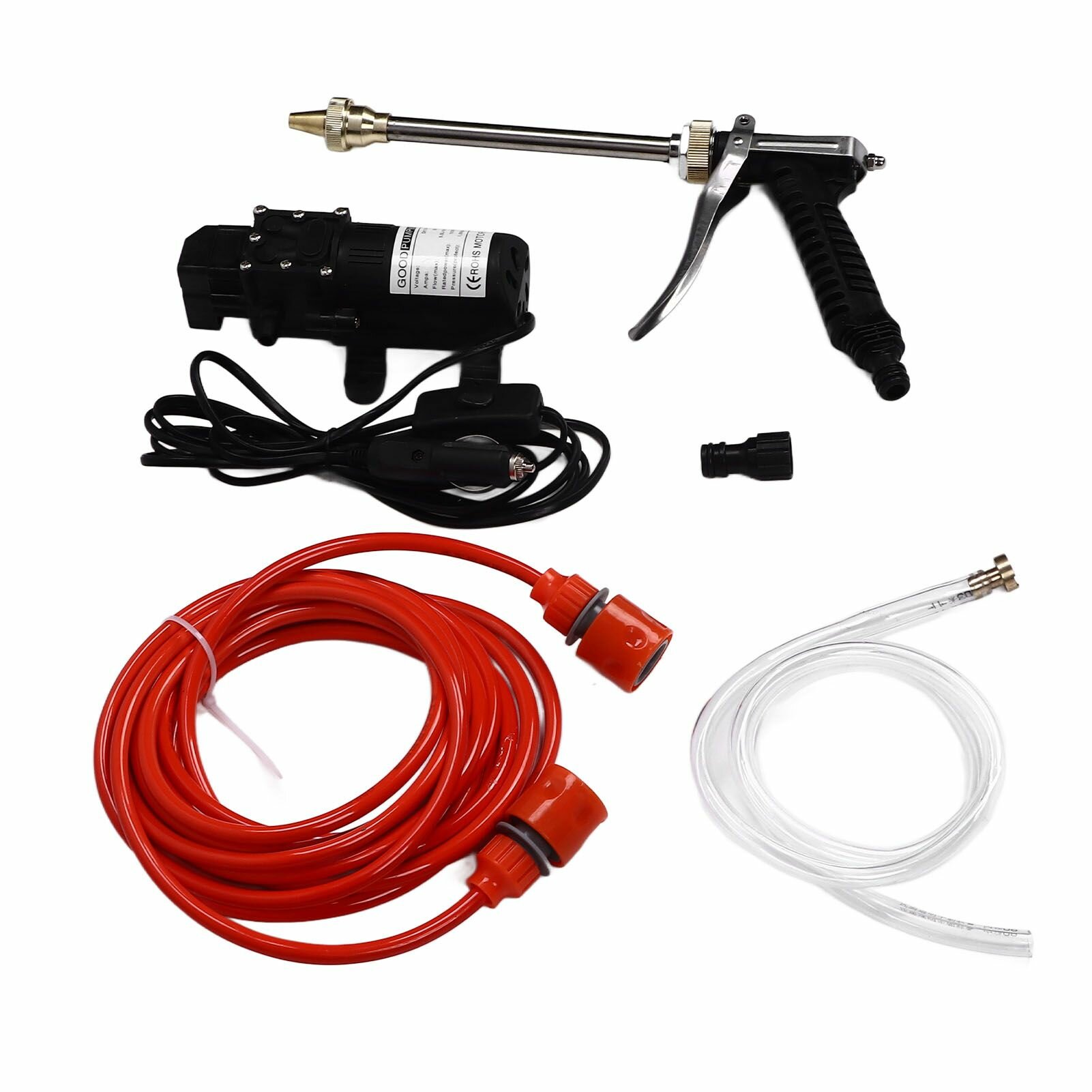 12 В 100 Вт водяной насос высокого давления садовый комплект разбрызгивателей воды G1/2 внешняя резьба портативная мойка высокого давления для мойки автомобилей
