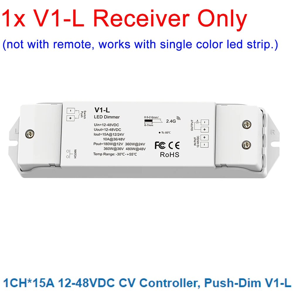 Беспроводной диммер Veromount Skydance V1-L Белый, V1-L Dimmer Oly