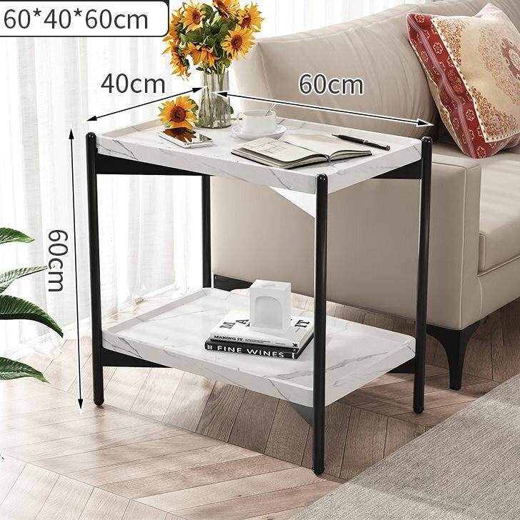 Журнальный стол, двухслойный деревянный стол, подходящий для кабинета и балкона