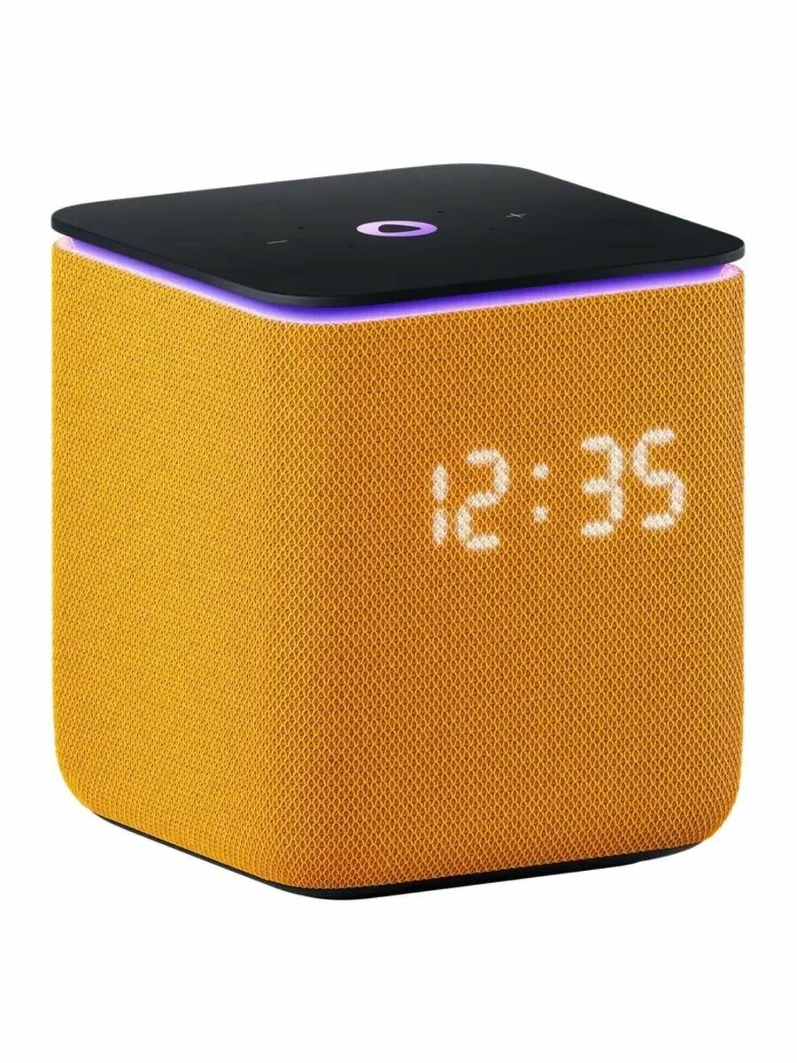 Умная колонка Яндекс Станция Миди с Алисой на YandexGPT YNDX-00054, оранжевый, Zigbee