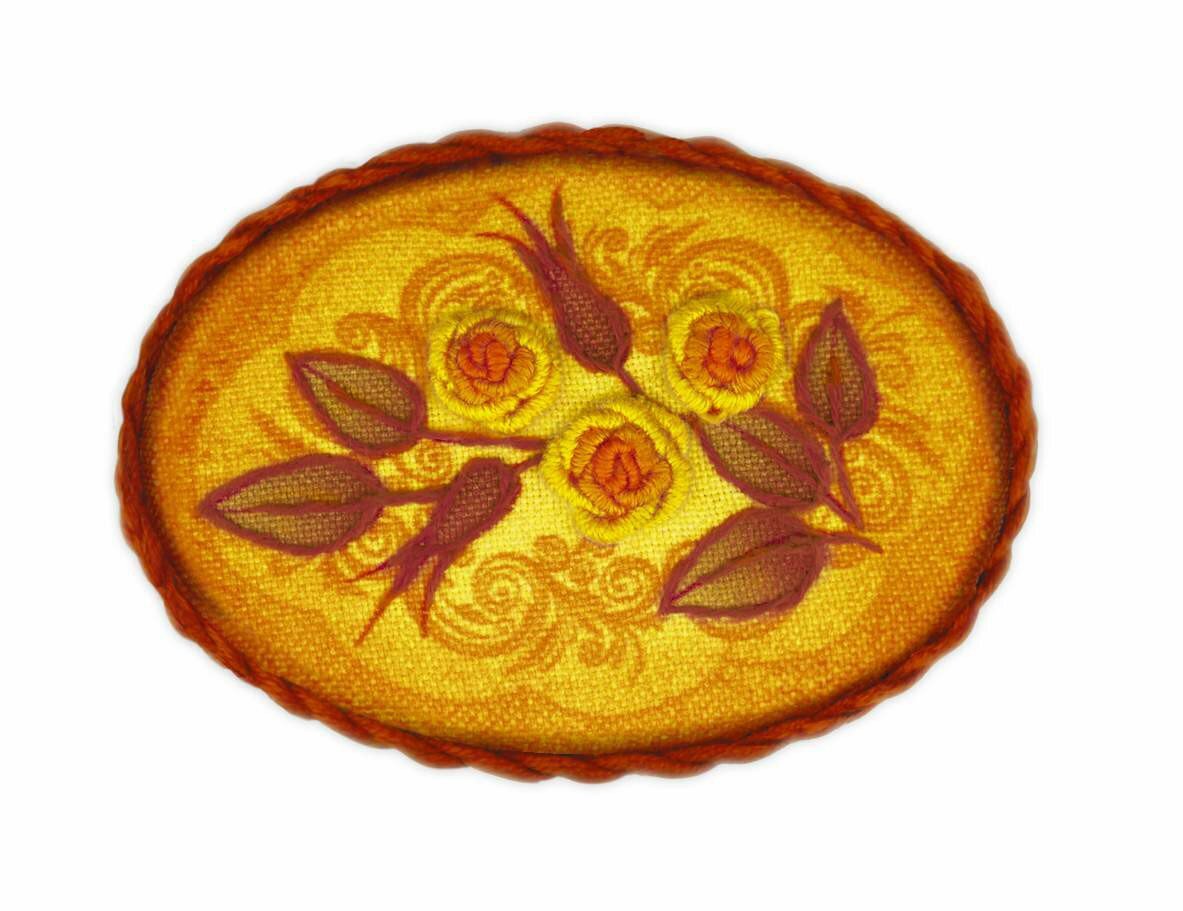 Риолис Брошь Чайная роза 1584АС