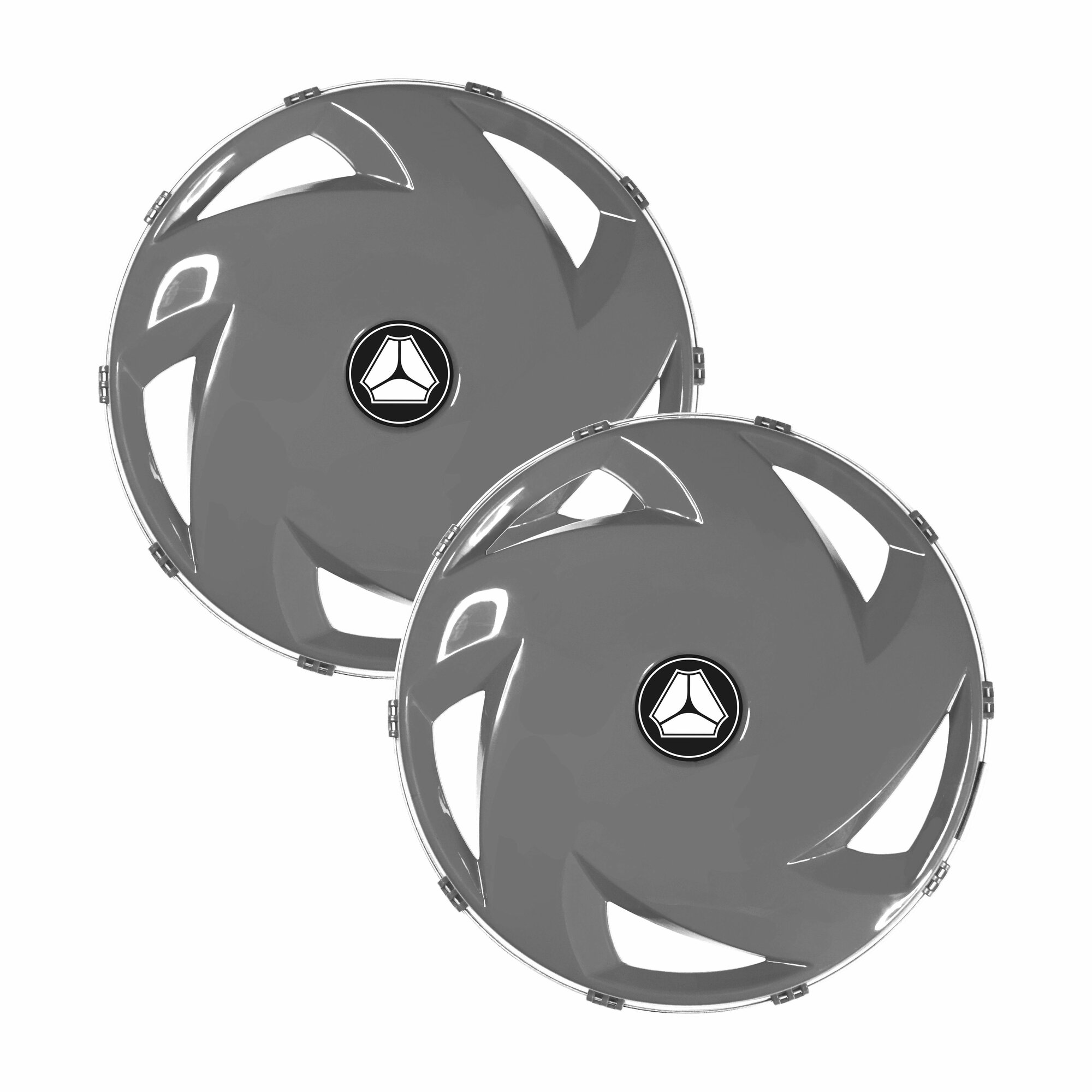 Колпаки R 22,5 "Вентиляторы" SITRAK задние серые - 2 шт