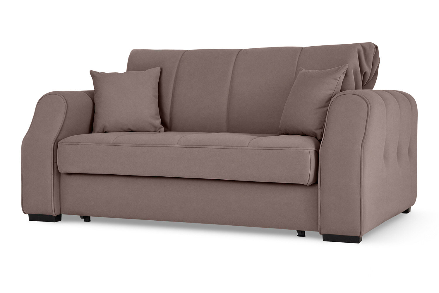 Диван-кровать DREAMART Тулуза, 187х92х117 см, обивка велюр, цвет коричневый