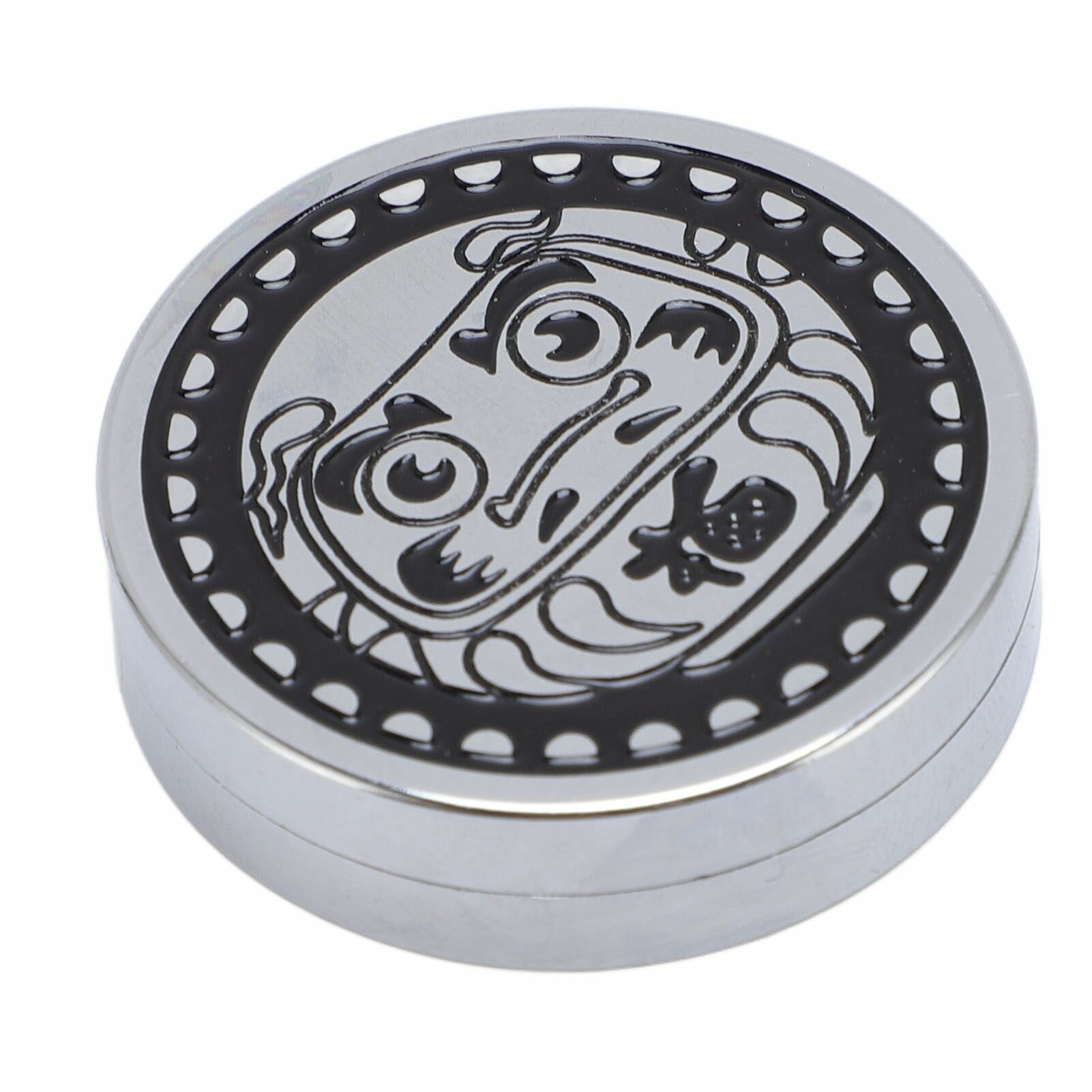 Кошка-талисман с резным узором, эргономичный портативный игрушечный слайдер из нержавеющей стали, 3.7x1 см, идеален в качестве подарка