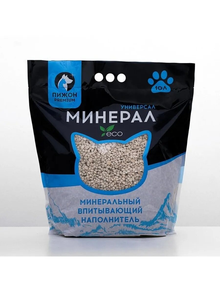 Наполнитель минеральный впитывающий "Пижон Premium", универс