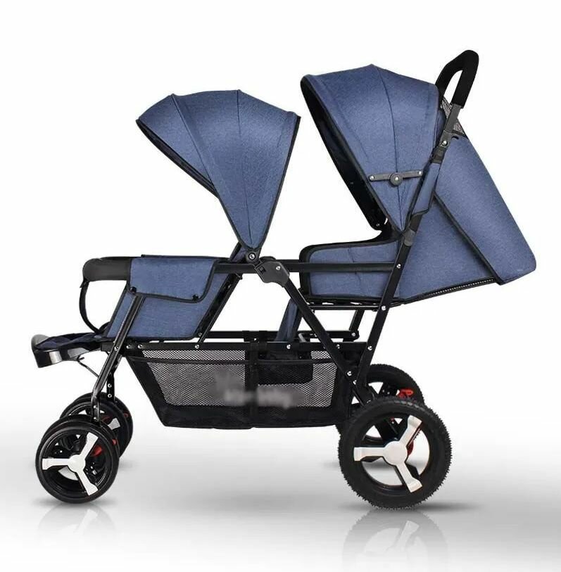 Коляска прогулочная, Коляска для двойни, легкая, складная, портативный -jua