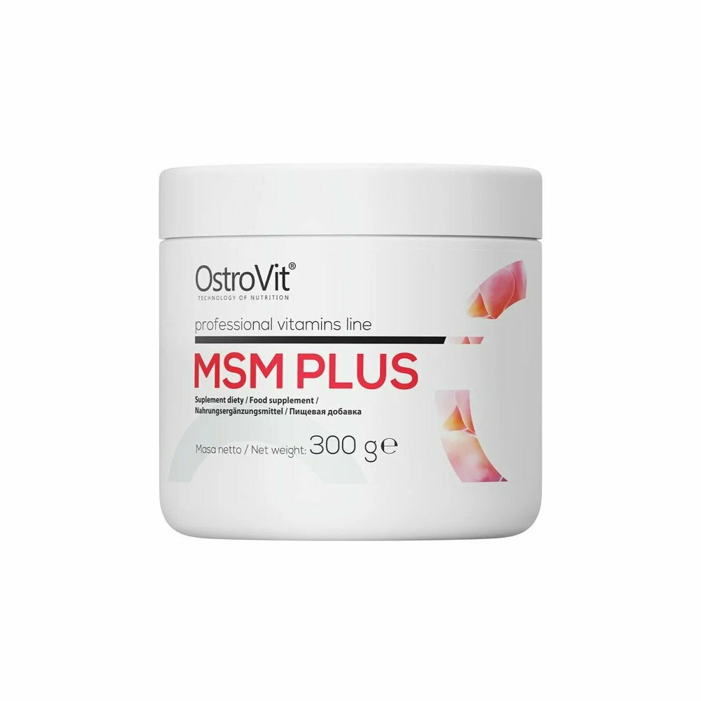 Добавка OstroVit MSM Plus, порошок, 300 г, без вкуса, для здоровья суставов