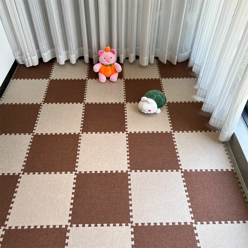 Мат спортивный, 30x30x1 см, нескользящее, EVA, Применение нескольких сценариев, 10 таблеток