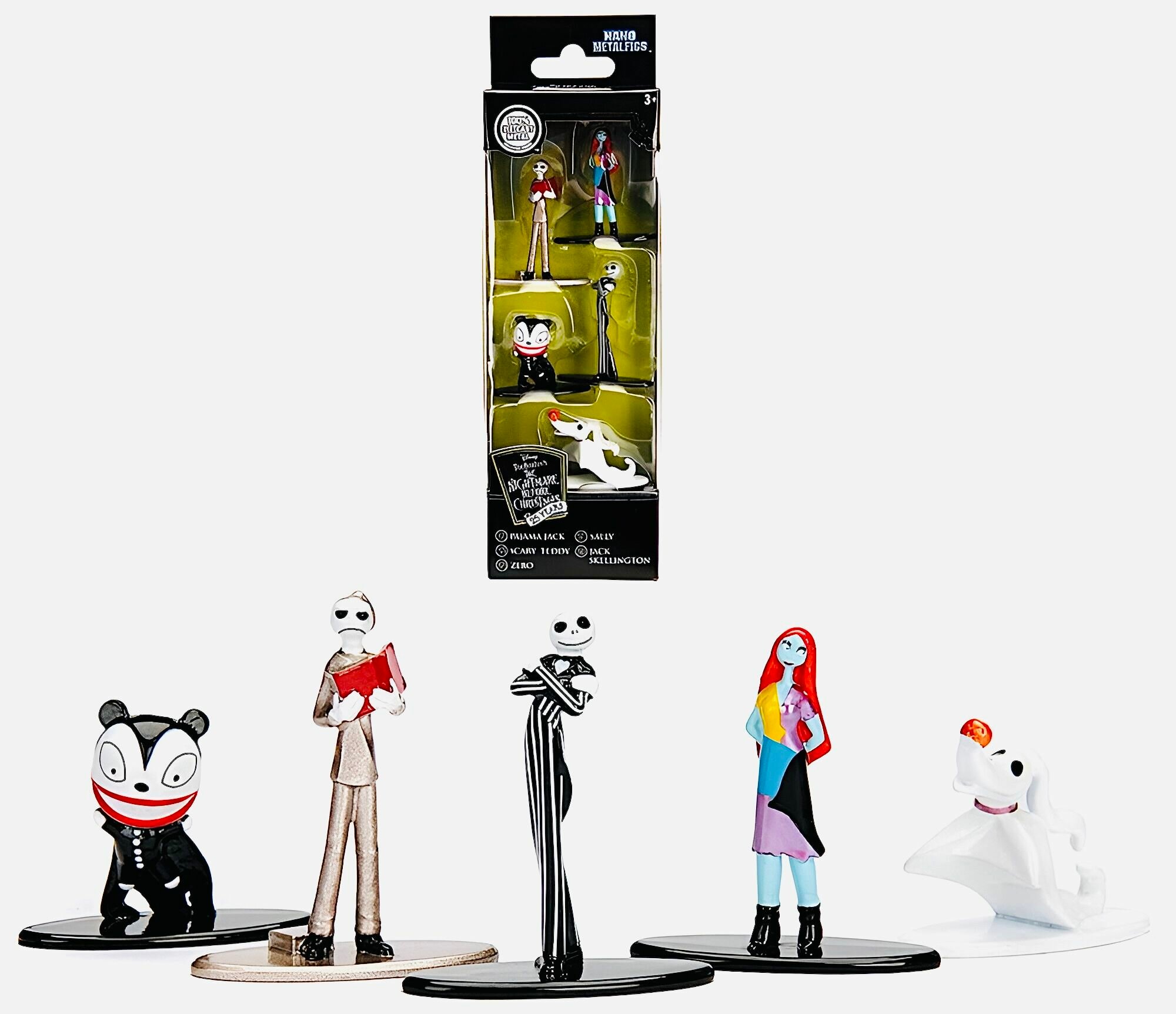 Кошмар перед Рождеством / Nightmare Before Christmas Набор фигурок Nano Metalfigs 5-Pack с Джеком Скеллингтоном