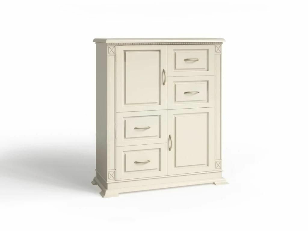 Комод Верди №134 из Массива сосны, 4 ящ, 100х45х120 см, классический орех 2