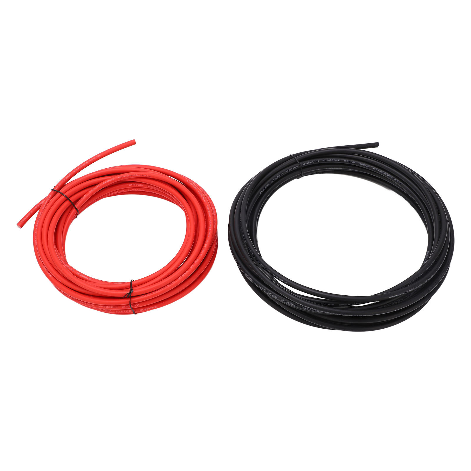 2 шт. Кабель для солнечных панелей с двойной изоляцией из луженой меди и полиэтиленовой оплеткой (XLPE), термостойкий, сечением 6 мм², длиной 20 м/65,6 футов (по 10 м/32,8 футов каждый).