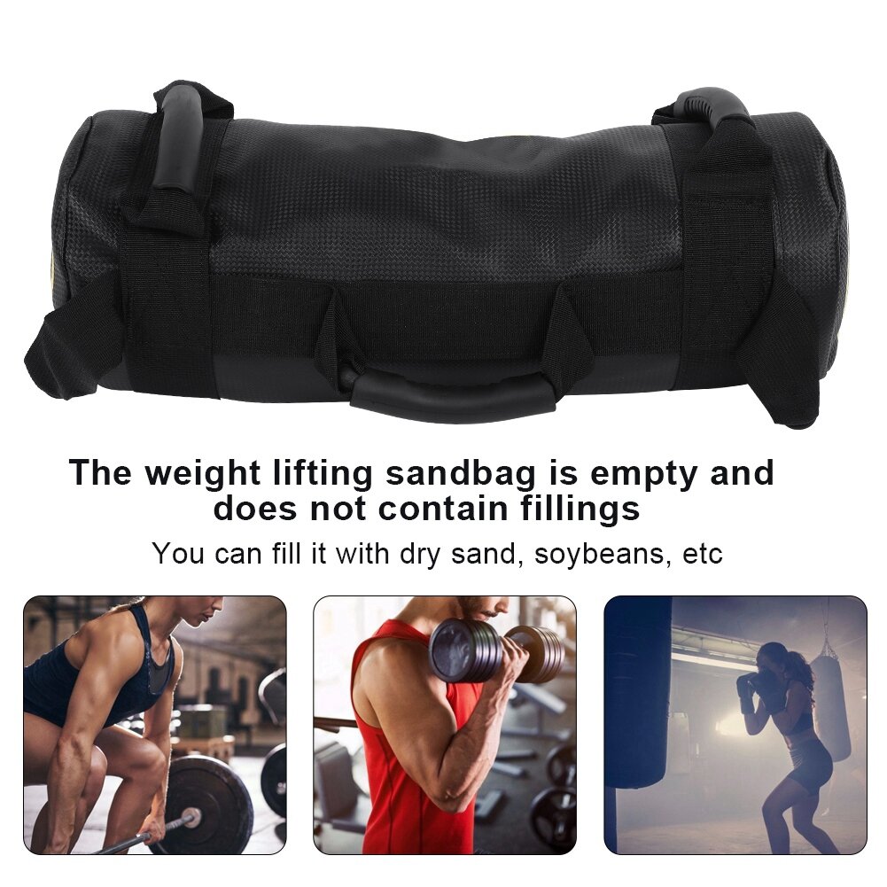 Сандбаг для силовых тренировок Fitness Workout Power Bag (20кг), материал PU кожа, размер 60*21*21 см, без наполнения, для приседаний, становых тяга, выпадений, бицепсных подъемов