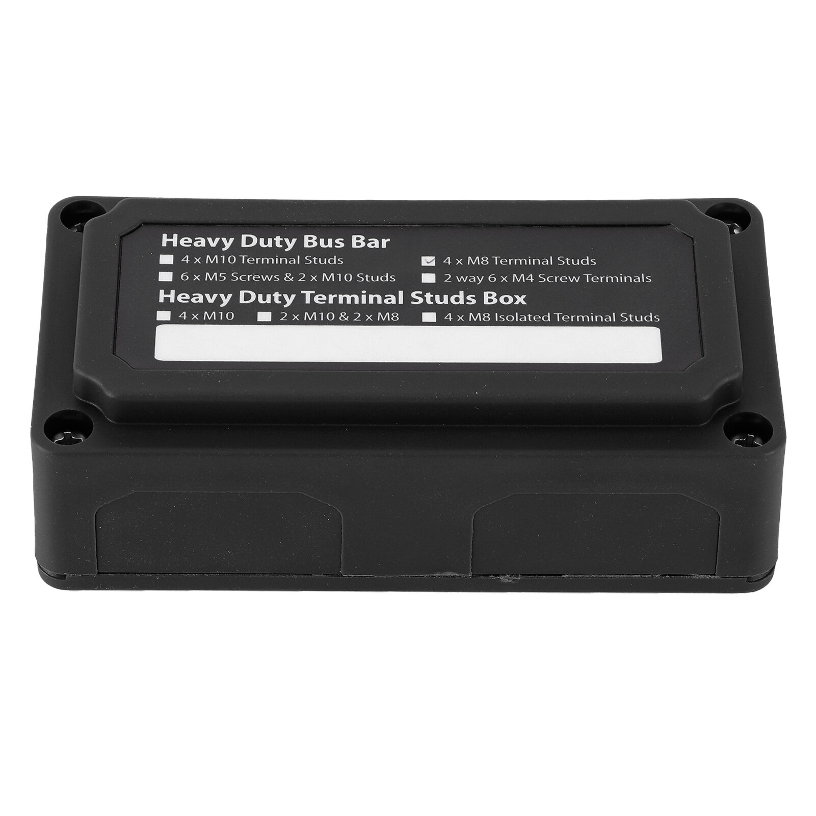 300A шина распределительная коробка питания 48 В постоянного тока 4 шпильки универсальная для автомобиля судна лодки автофургона черный