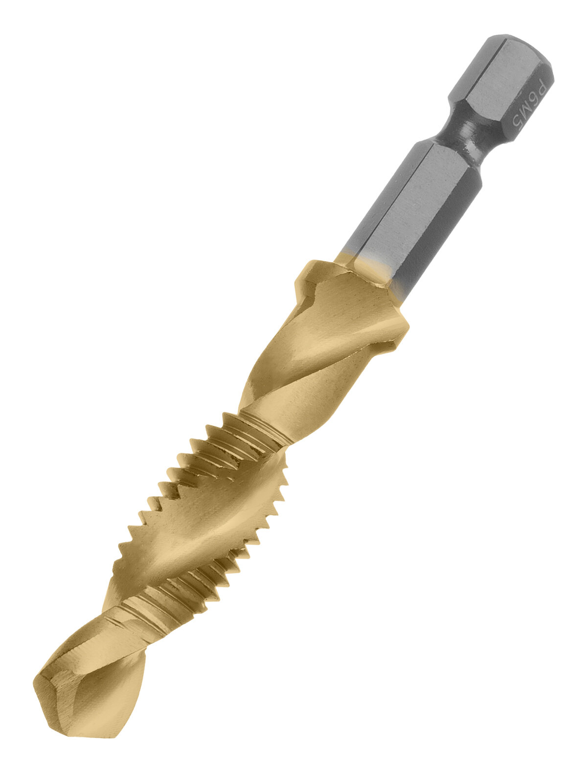 Сверло-метчик Denzel, М10 х 1,5 мм, из быстрорежущей стали Р6М5, 76725