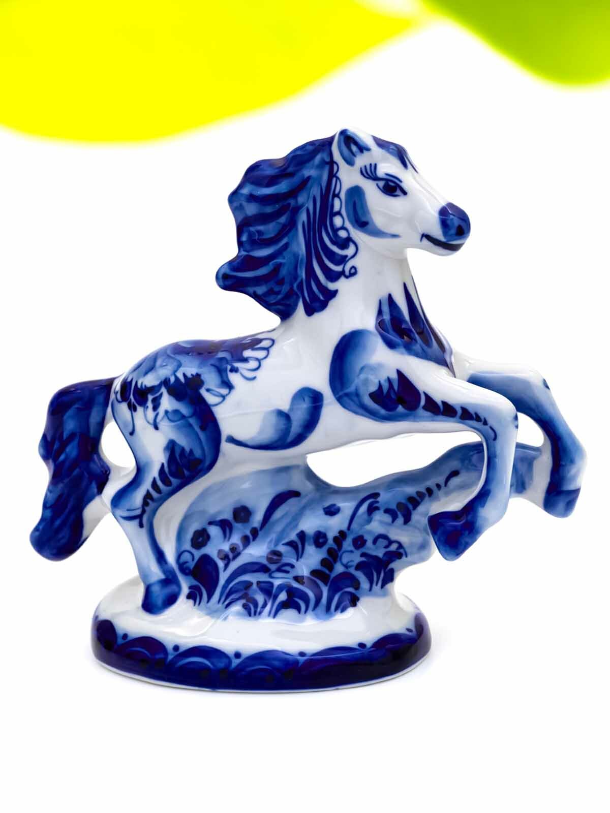 Фигурка коллекционная - Лошадка, Гжель, Фарфор, 12,5 см