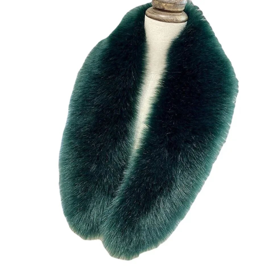 Женщины зимняя фальшивый мех воротник супре длинный плюшевый пушистый шарф 120 * 20 см партия шаль обернуть шею теплее толстые роскошные меховые шарфы 110 см,200,18, искусственный мех, полиэстер,