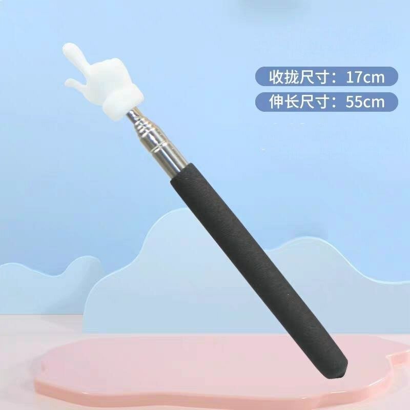 Телескопическая указка с пальцем, 1 штука, длина 21-68см