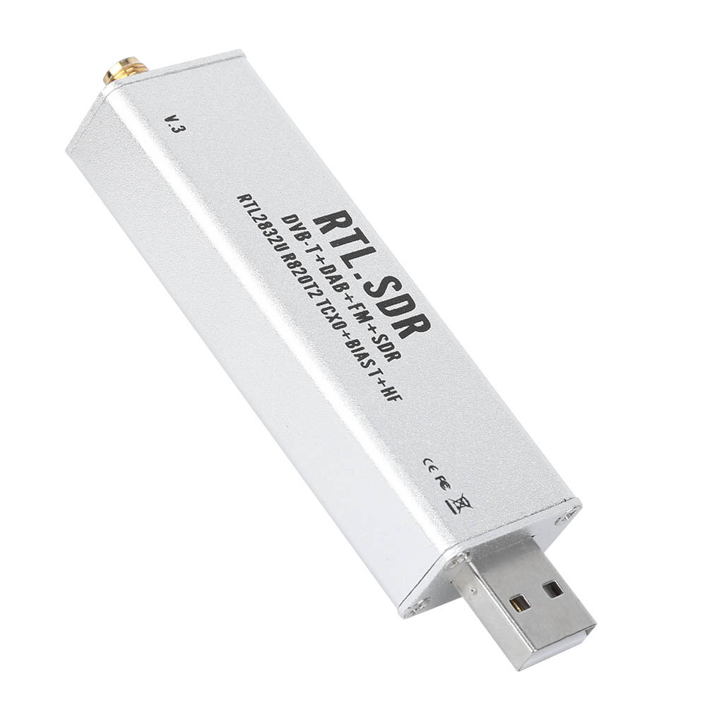 Полнодиапазонный приемник Система радиосвязи RTL‑SDR 0,1 МГц‑1,7 ГГц для XP/Win10/Android