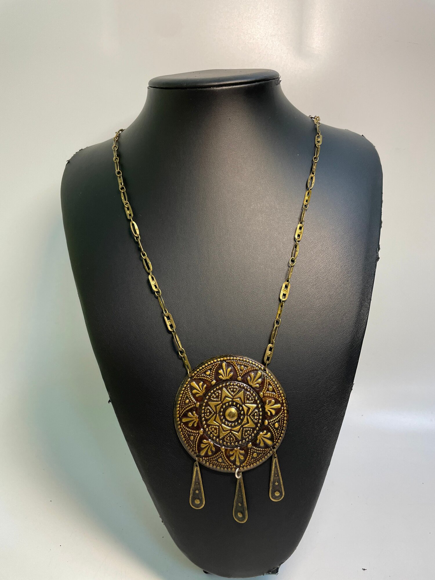 Советский винтажный кулон на цепочке, времен СССР