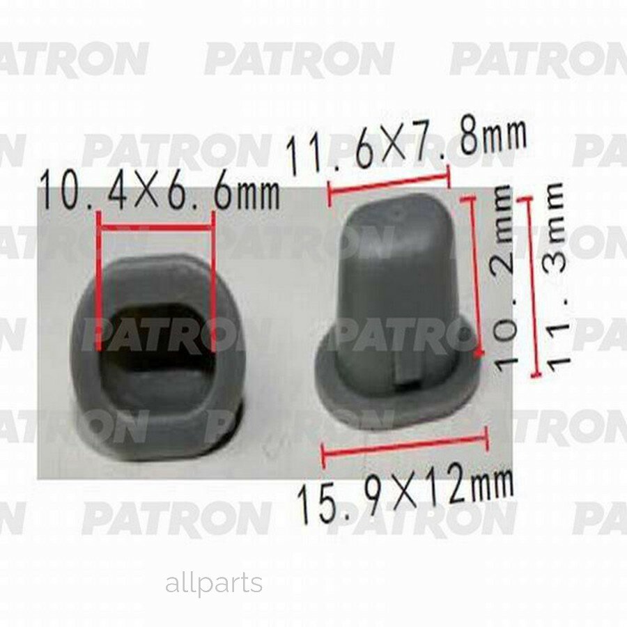PATRON P370518 клипса пластмассовая INFINITI, NISSAN применяемость подкрылки, защита, крылья, молдинги