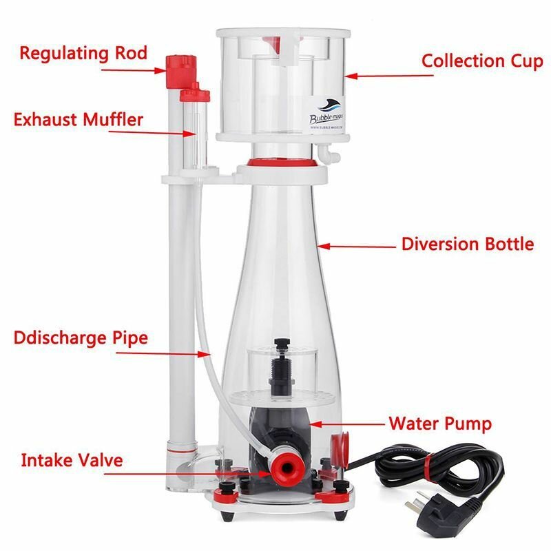 Внутренний протеиновый скиммер для аквариума Bubble Magus Curve 3/A3, насос постоянного тока, фильтр для аквариума с морской водой