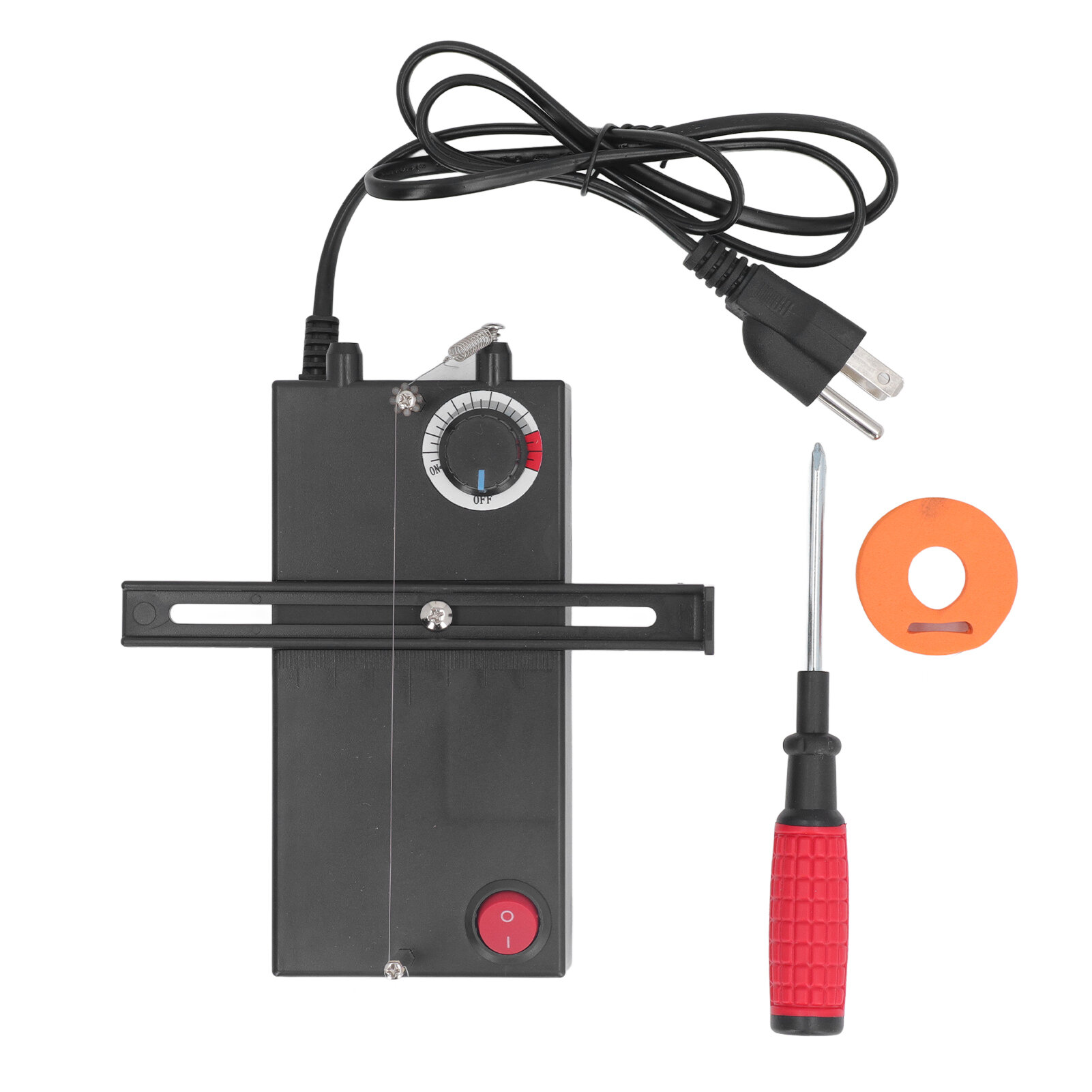 Машина для горячей резки ленты с высокоточным нагревательным сердечником для точной резки. Регулируемая длина отвертки 30–155 мм.