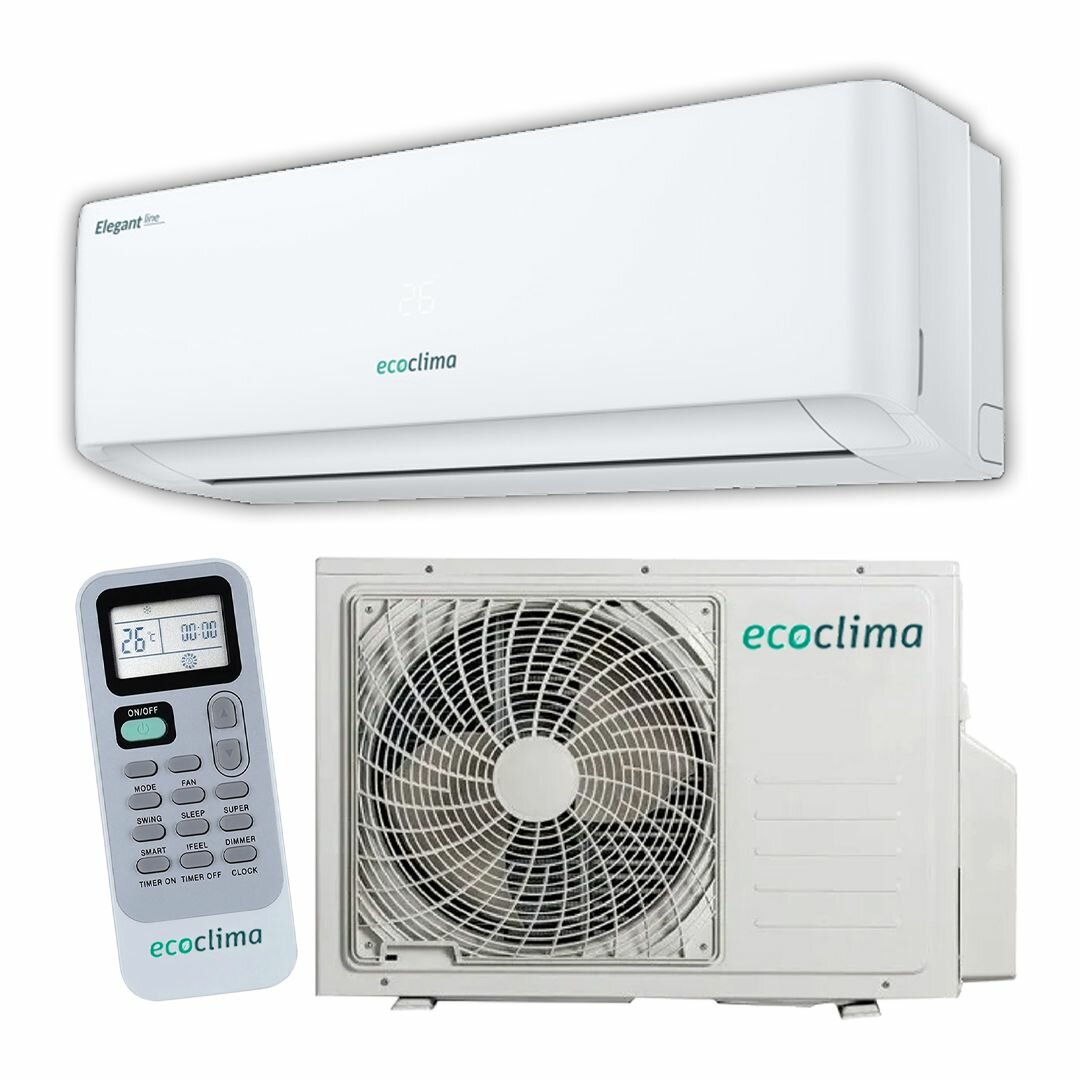 Кондиционер ecoclima Elegant line On-Off ECW-HE24/AA-4R2 до 70 м2 неинвертор