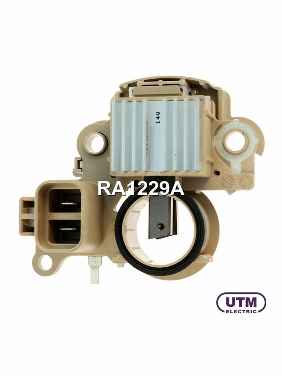 Регулятор генератора UTM RA1229A, для Hyundai/Mitsubishi, металл, пластик, бежевый