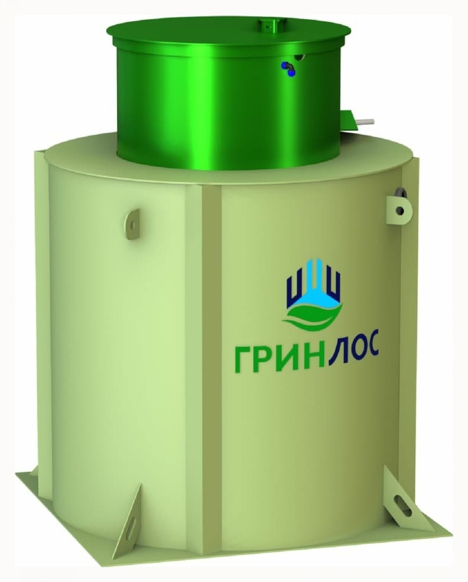Септик для дома гринлос Аэро 8 Пр (1.4 м3/сут, с насосом, на 8 человек)