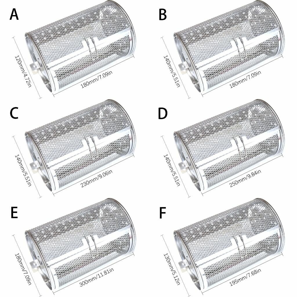 Аэрофритюрница для жарки из нержавеющей стали, вращающийся барабан для жарки арахиса, орехов, выпечка, инструмент, подходящий для духовки