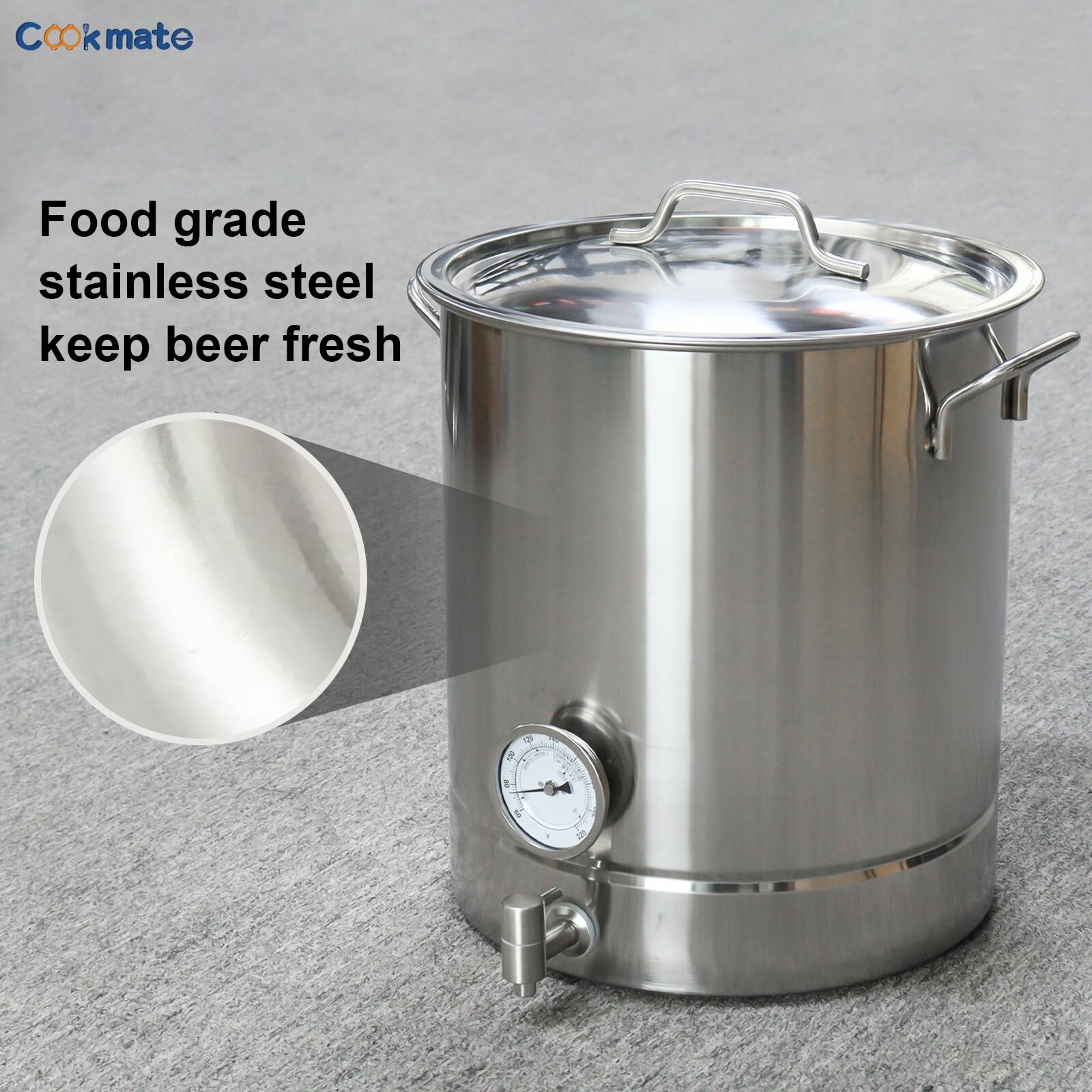 Банка для приготовления домашнего пива, 30 л. Бытовые бочки для супа, банки для варки пива.