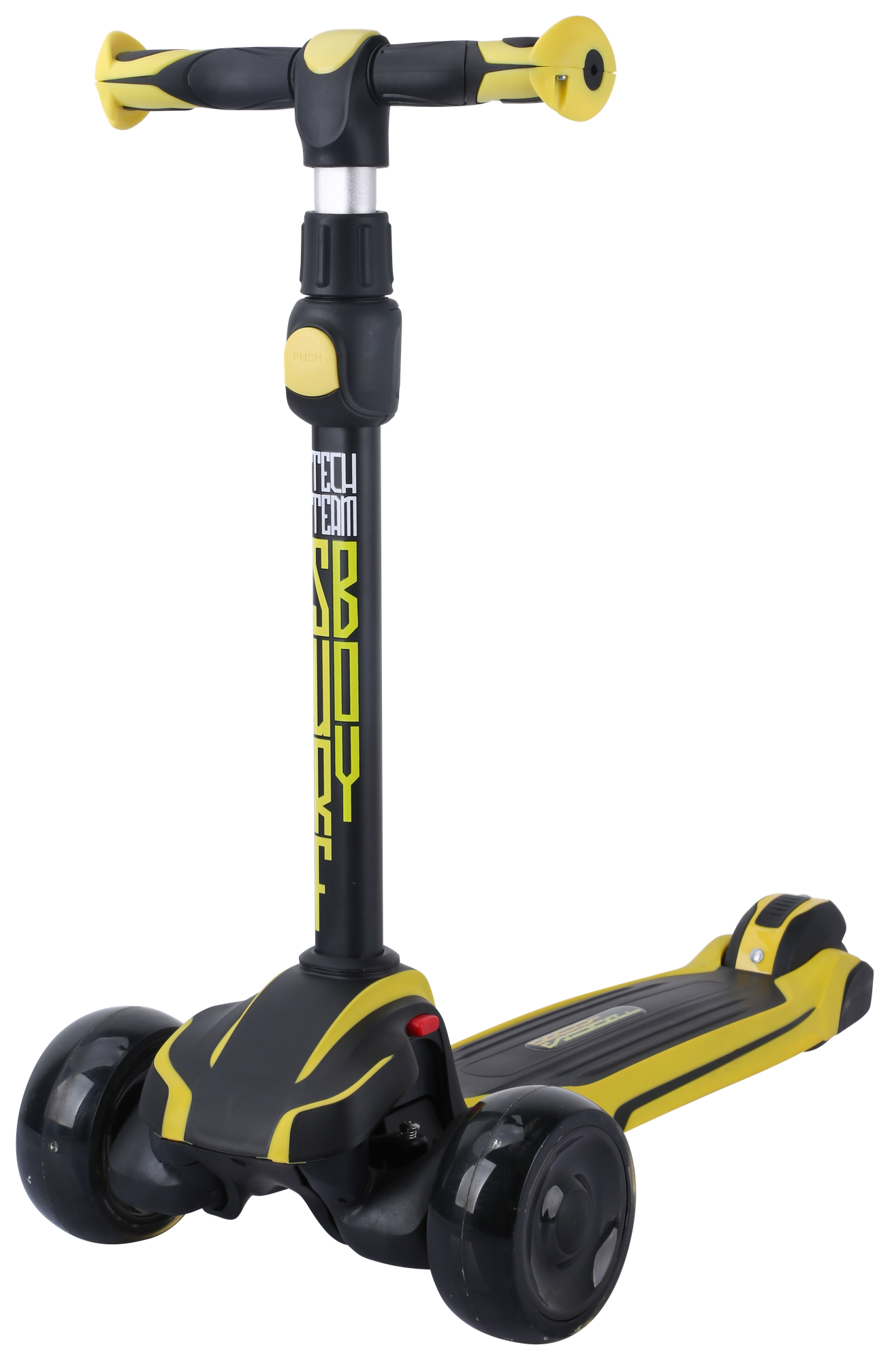 Трёхколёсный самокат Tech Team "Surf Boy", от 3 лет, до 50кг - Yellow