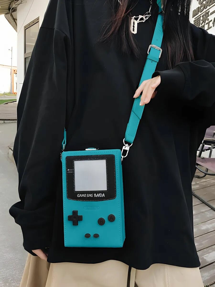 Сумка кросс-боди Твердая клатч прямоугольная Game Boy Box