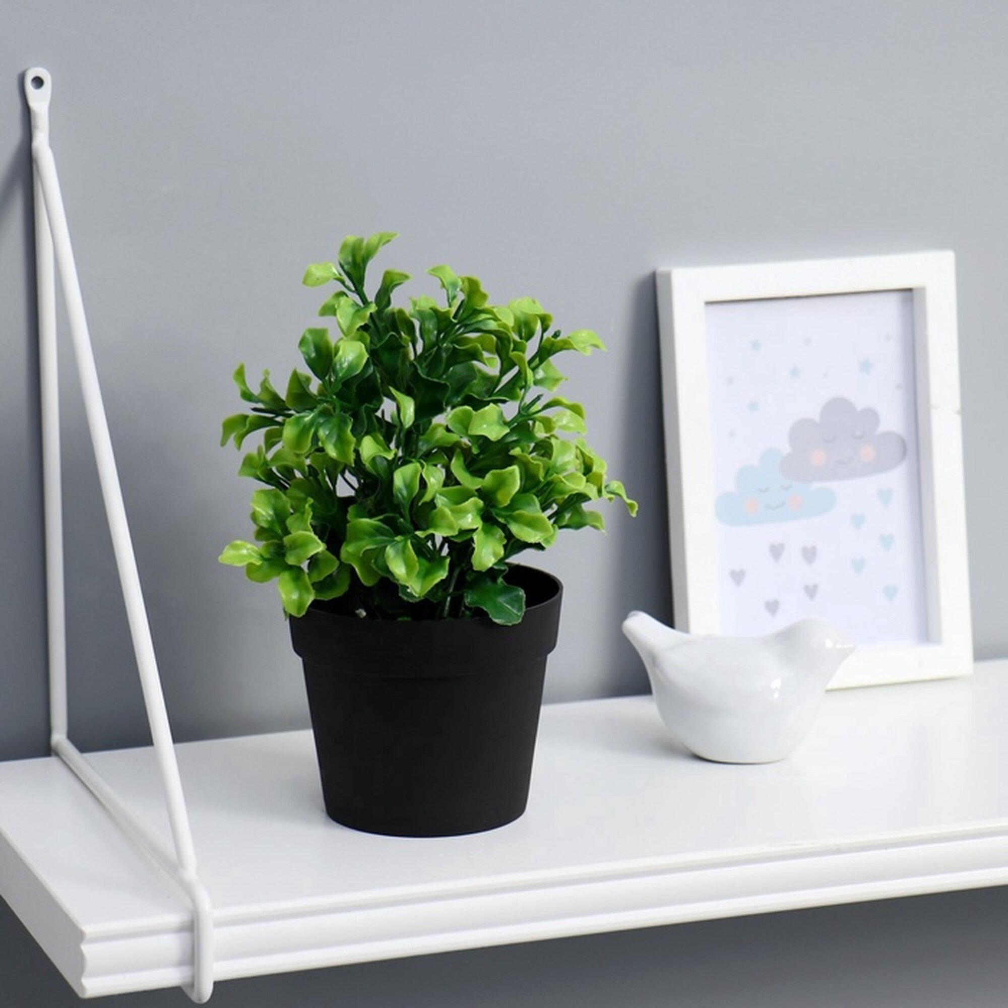 Бонсай ONLITOP «Крупнолист», в горшке, пластик, зеленый, 19см