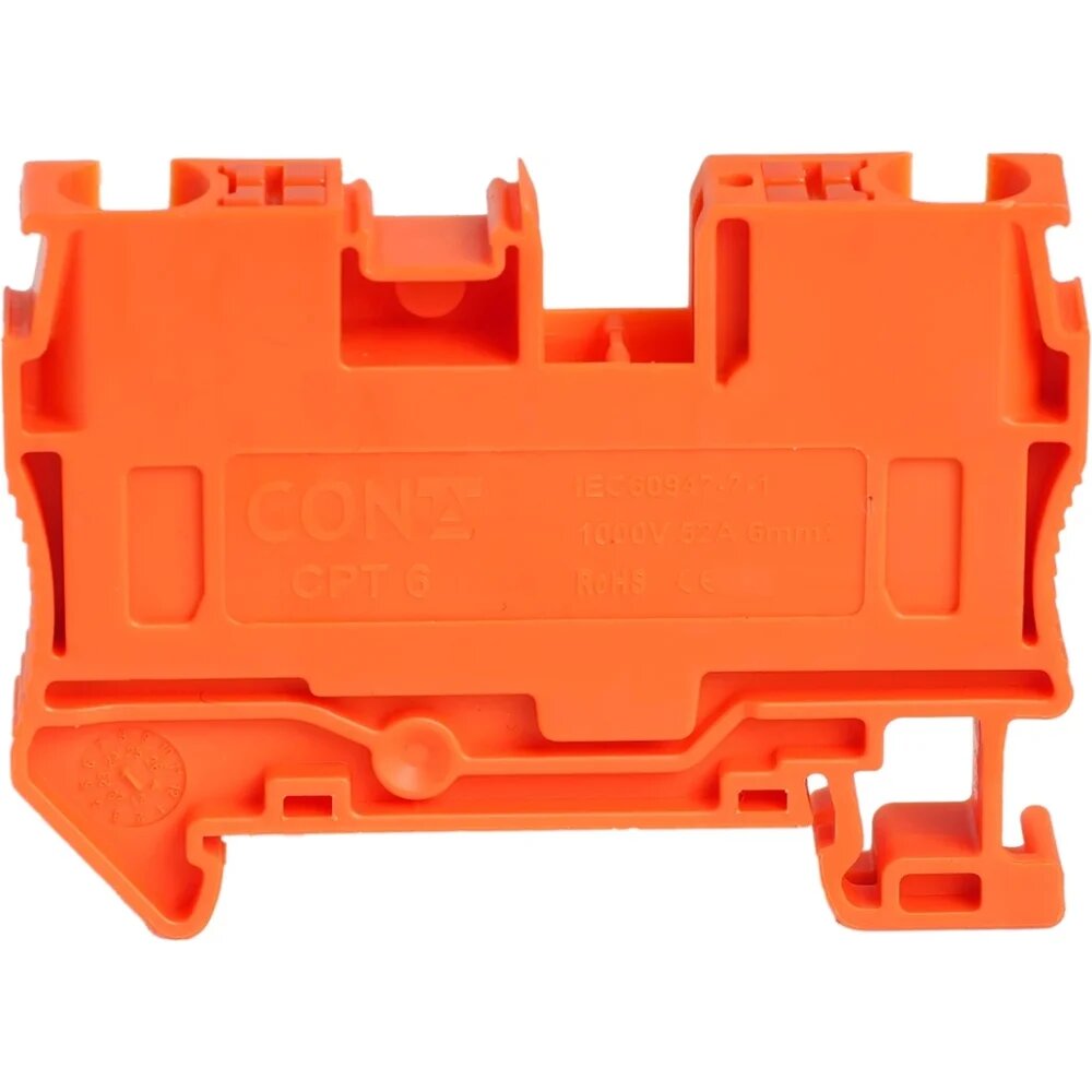 CONTA CPT 6 ORANGE-50, клемма проходная, 6 КВ. ММ, PUSH-IN (упак 50шт) 00-00013081