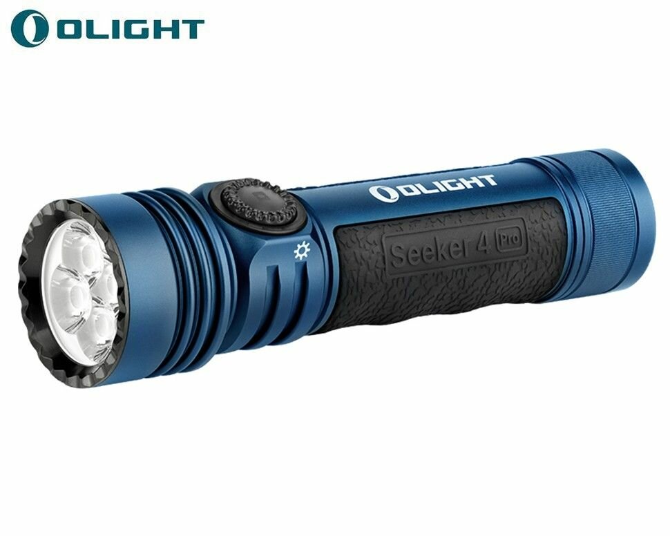 Фонарь Olight Seeker 4 Pro Midnight Blue (Cool White), 21700, 260 метров, 4600 люмен (Комплект)