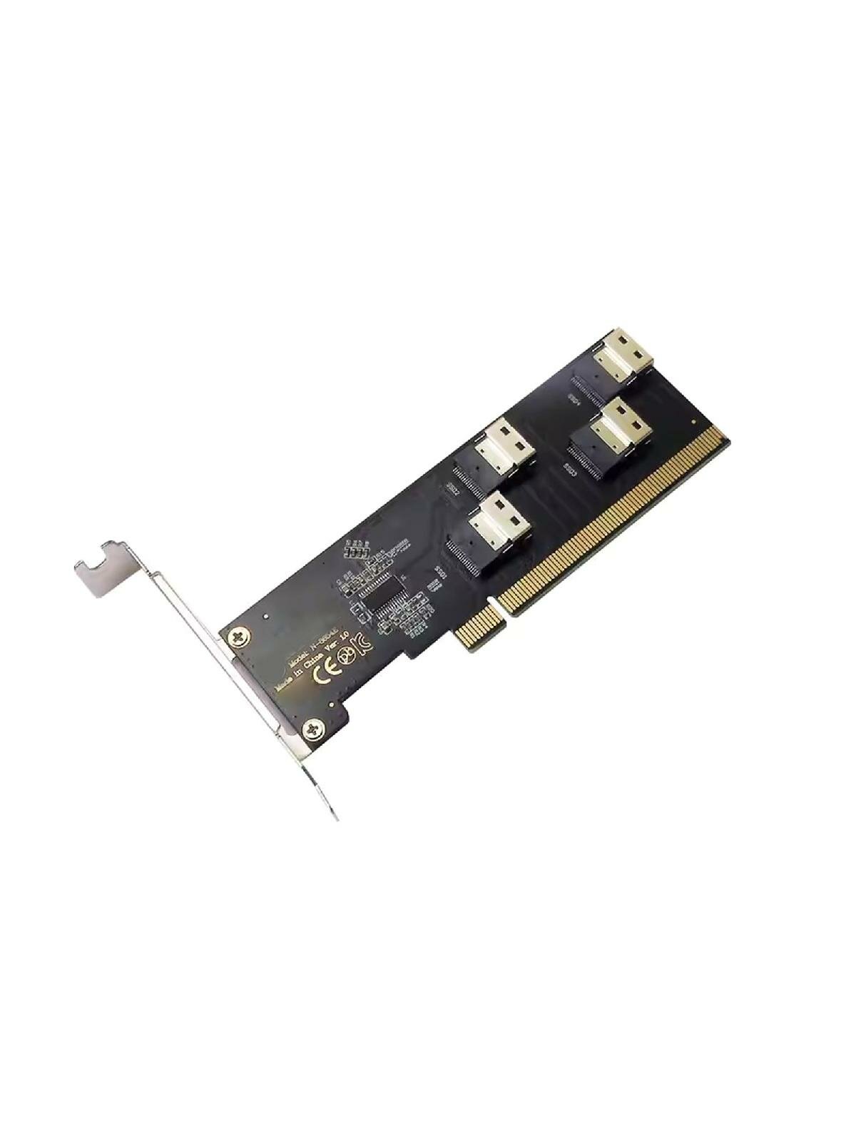 PCIE x16 - 4-портовая массивная карта SFF 8654 4i